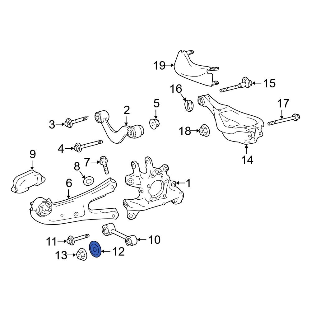 Lexus OE 90948A2002 - Suspension Track Bar Washer