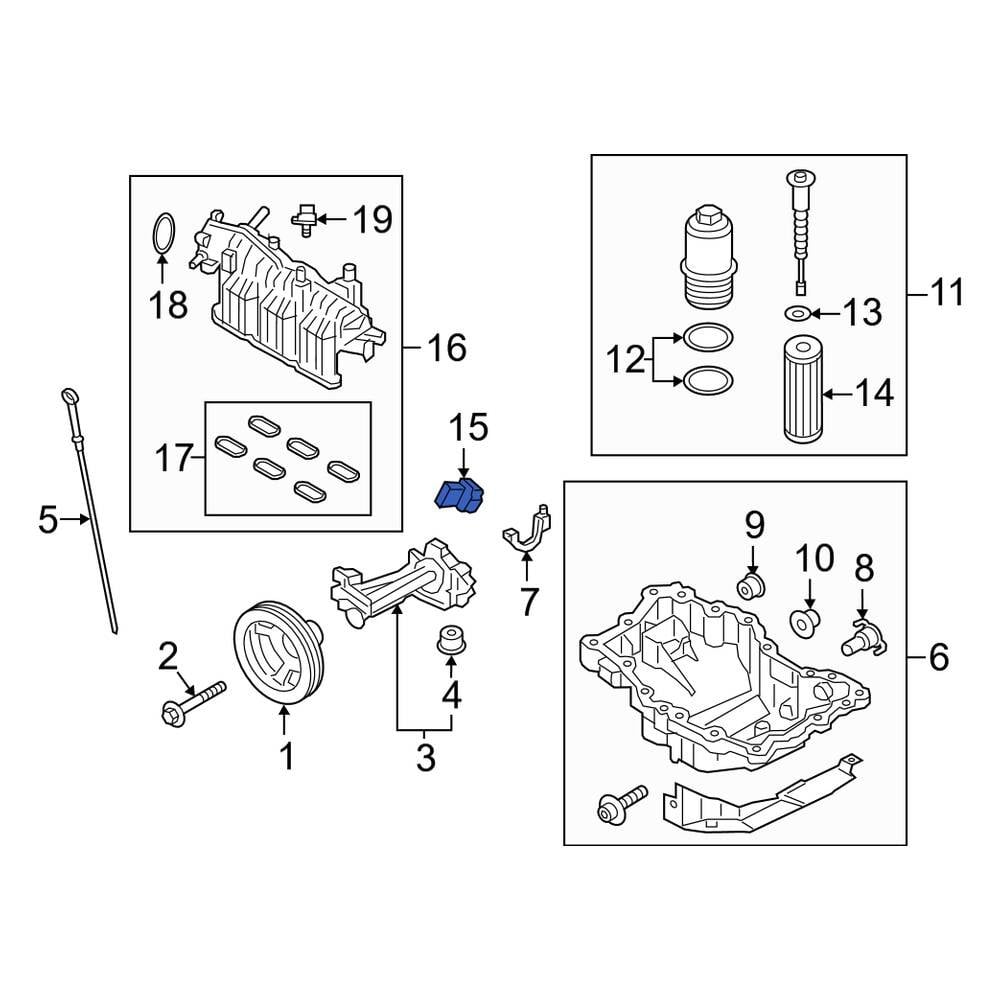 Lincoln OE CM5Z9D290B - Engine Oil Pressure Switch