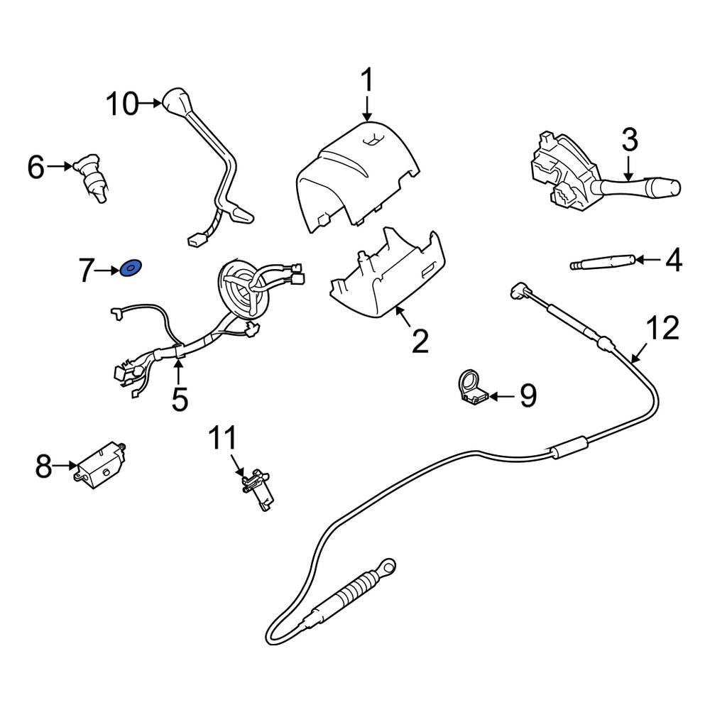 Lincoln OE F2DZ3C610A - Ignition Lock Cylinder Clamp