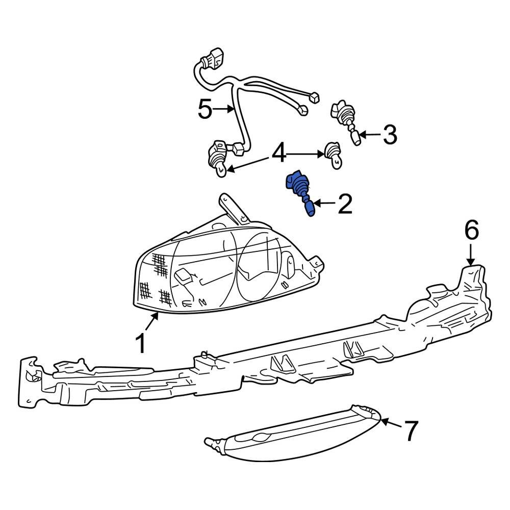 Lincoln OE 2C5Z13N021AA - Front Headlight Bulb