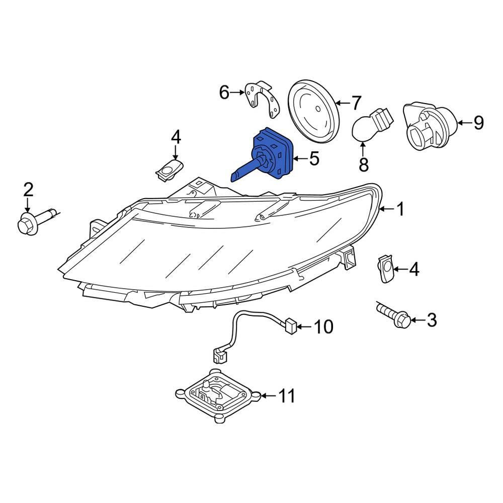 Lincoln OE 7L7Z13N021A - Front Headlight Bulb