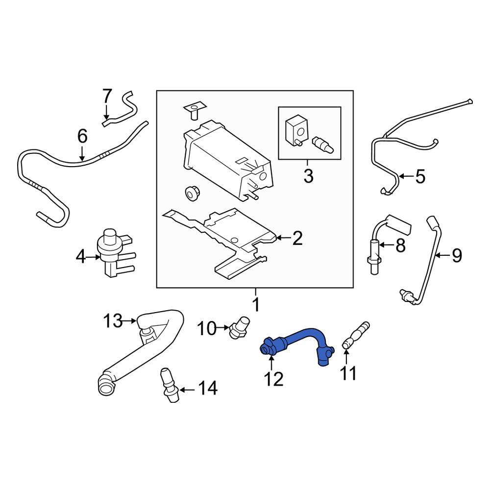 Lincoln OE AT4Z6A664B - PCV Valve Hose