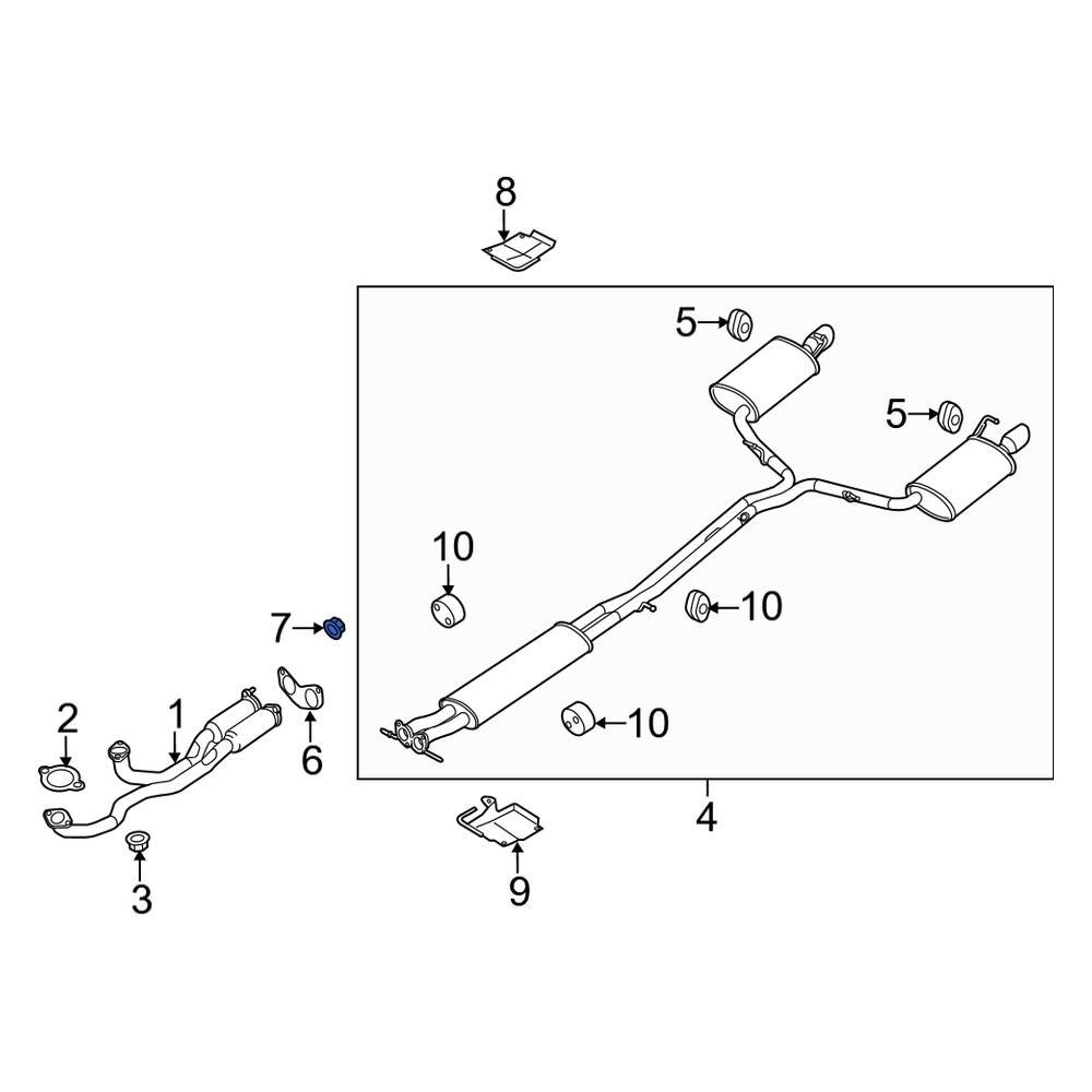 Lincoln OE W520103S442 - Catalytic Converter Bolt