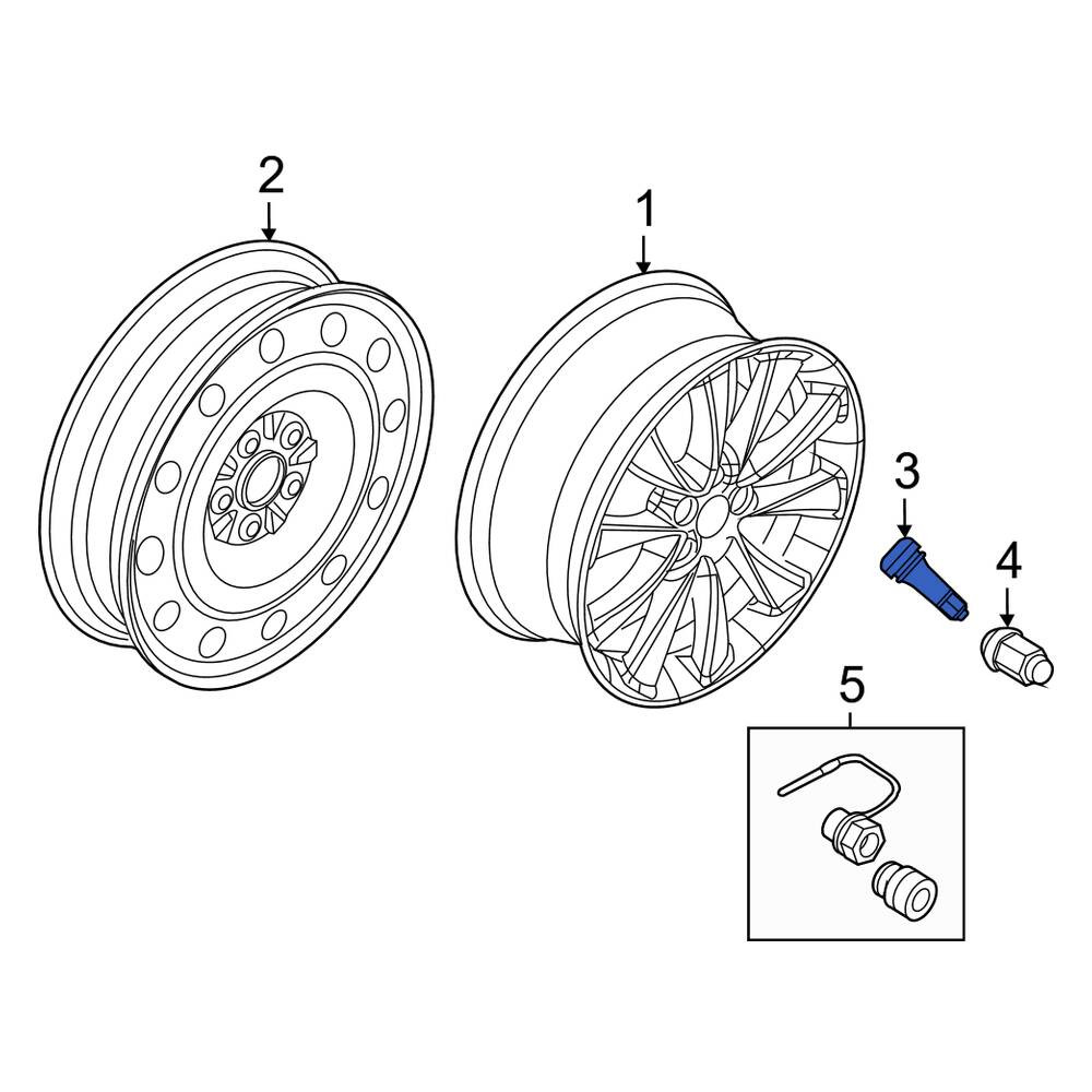 Lincoln OE F42Z1700A - Tire Valve Stem