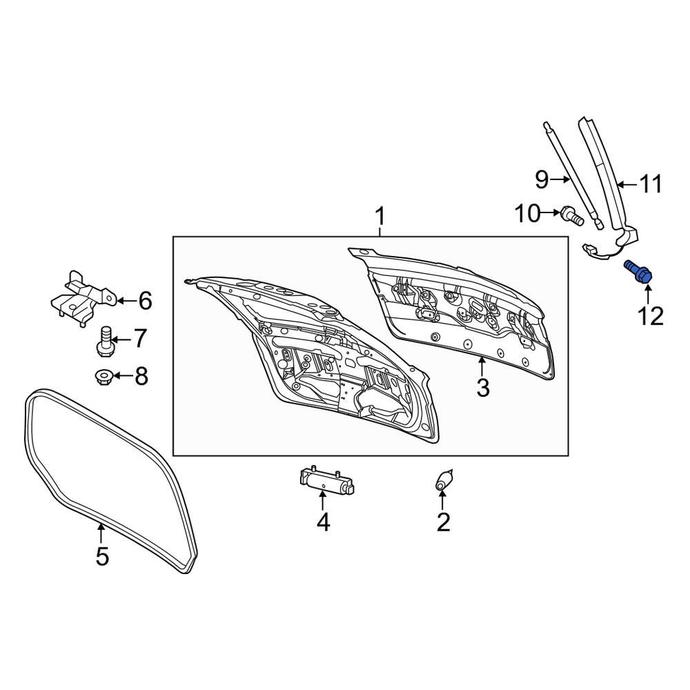 Lincoln OE W706350S3000 - Liftgate Object Sensor Clip