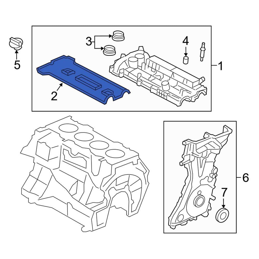 Lincoln OE BB5Z6584A - Engine Valve Cover Gasket