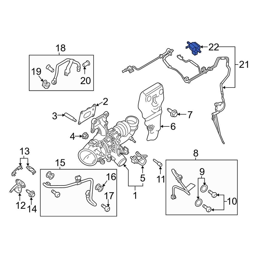 Lincoln OE BL3Z9K378A - Turbocharger Boost Solenoid