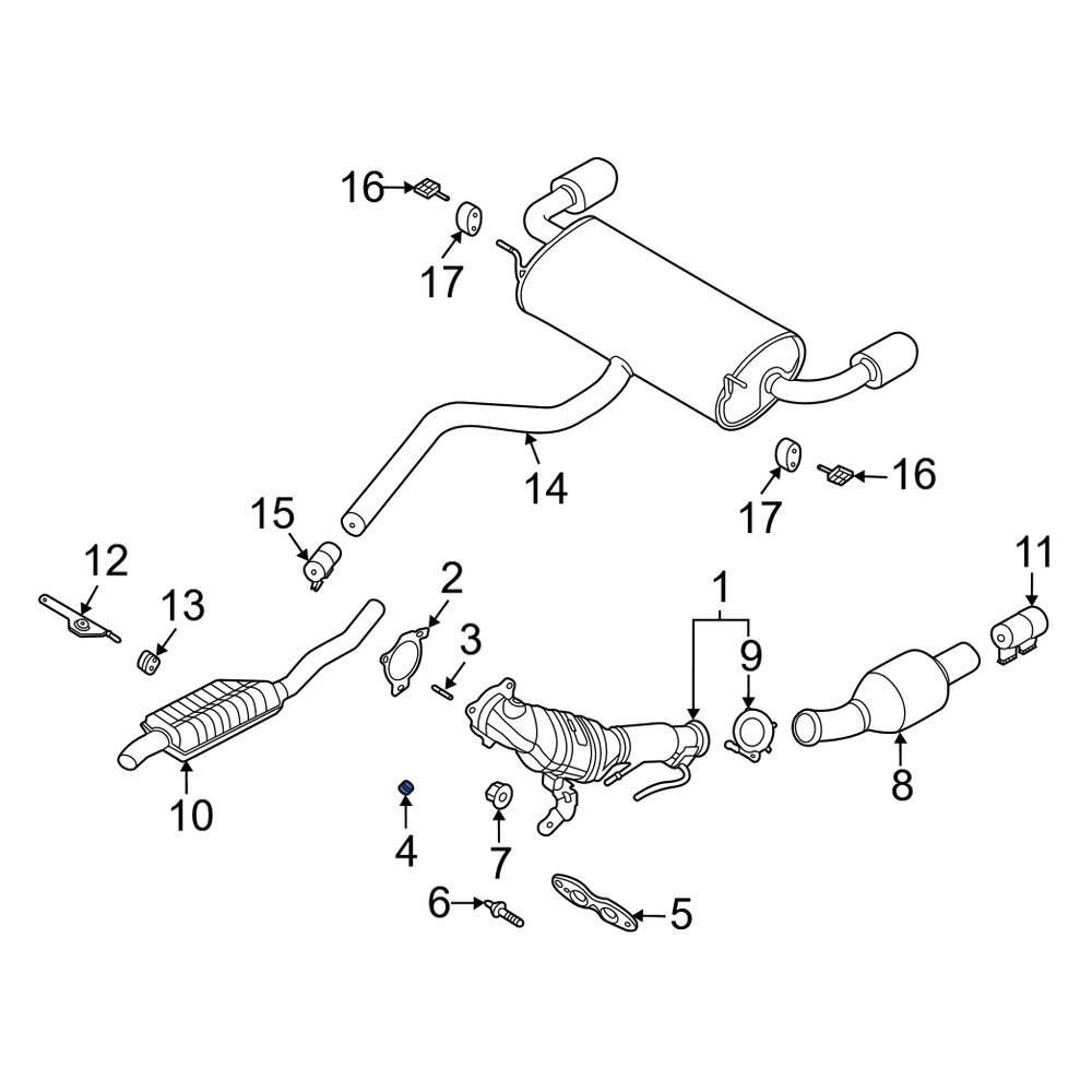 Lincoln OE W520103S442 - Catalytic Converter Bolt
