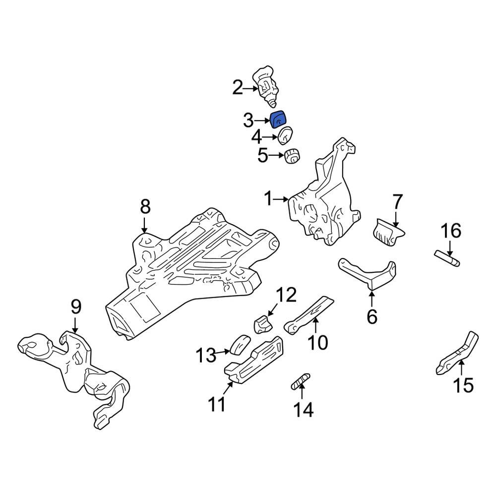 Lincoln OE F2DZ3C610A - Ignition Lock Cylinder Clamp