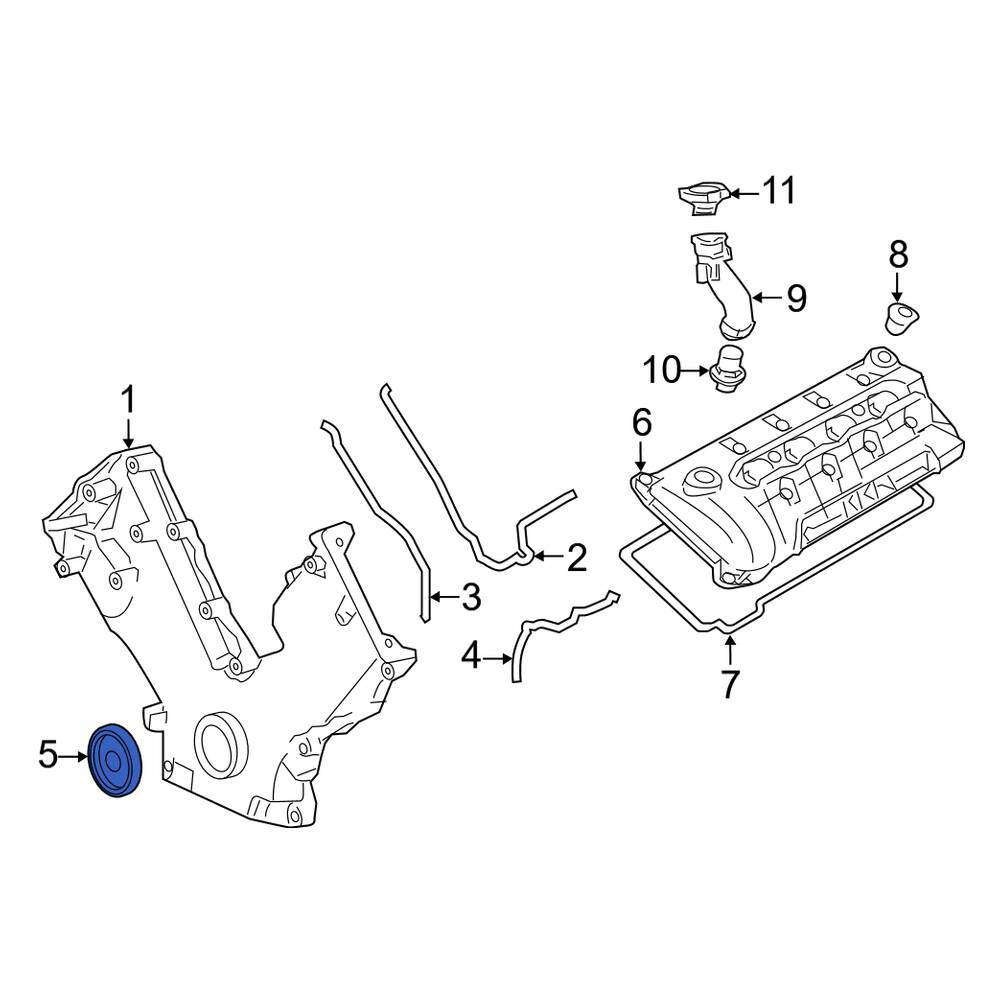 Lincoln OE XW4Z6700AA - Front Engine Crankshaft Seal