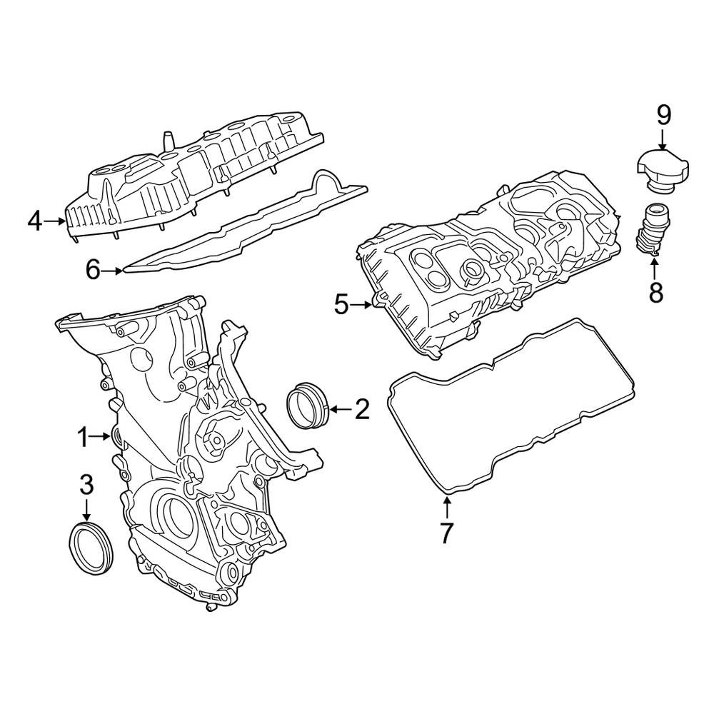 Lincoln OE XW4Z6700AA - Front Engine Crankshaft Seal