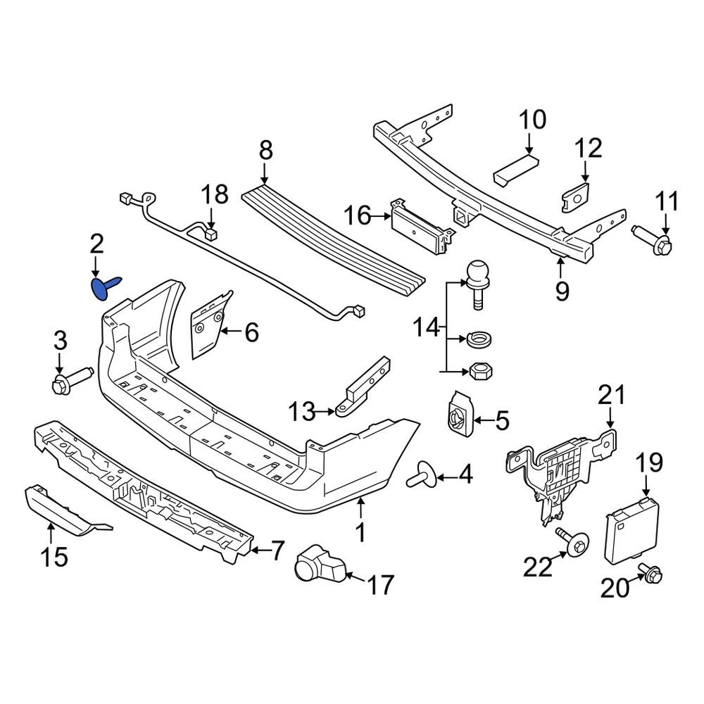 Lincoln OE W708035S300 - Fender Liner Retainer