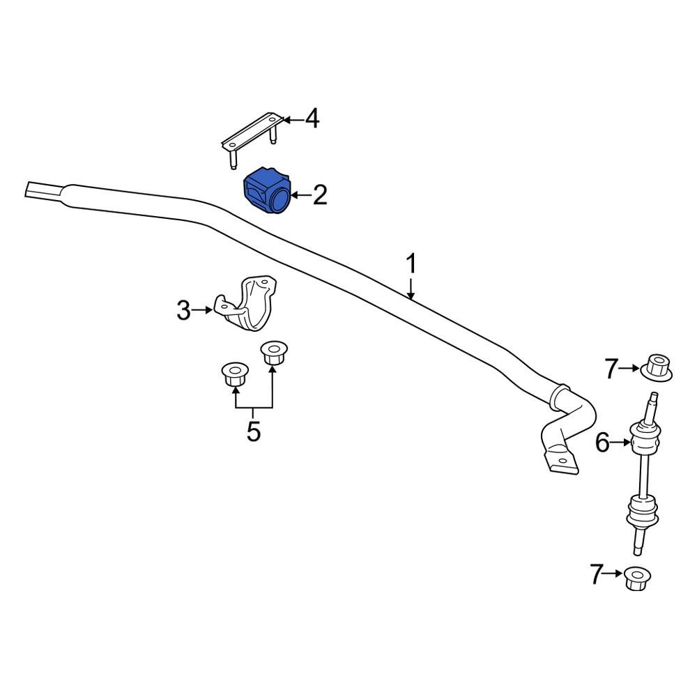 Lincoln OE 7L1Z5484C - Front Suspension Stabilizer Bar Bushing