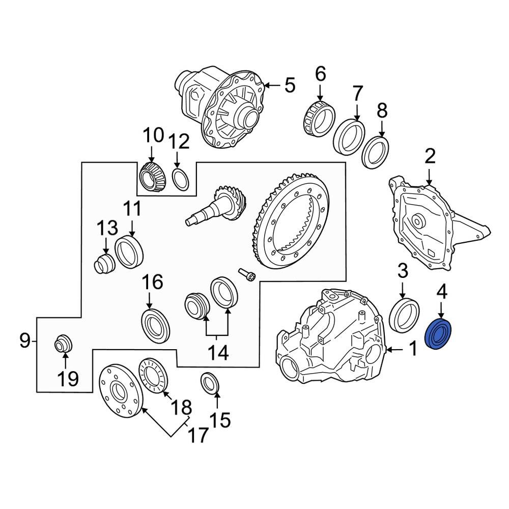 Lincoln OE AL3Z4B416A - Drive Axle Shaft Seal
