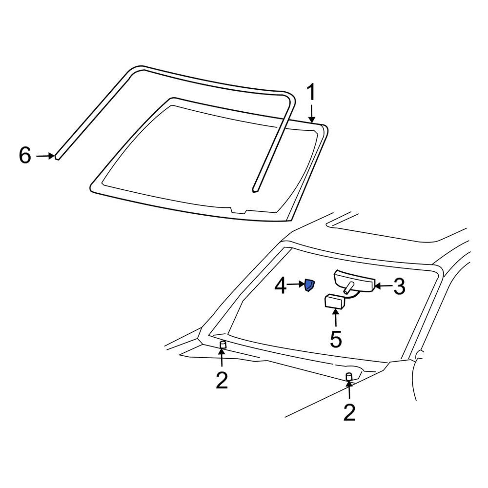 Lincoln OE F7AZ17698BA - Interior Rear View Mirror Bracket