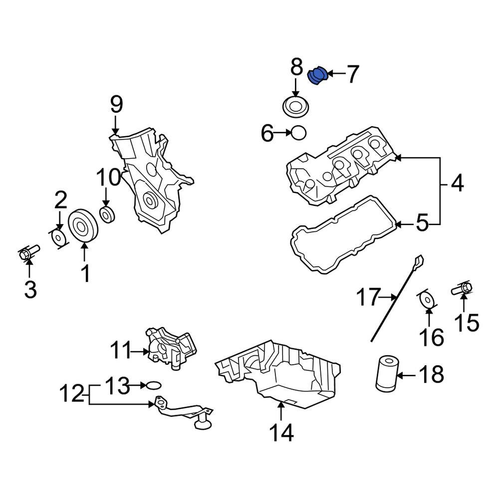 Lincoln OE EP5Z6766A - Engine Oil Filler Cap