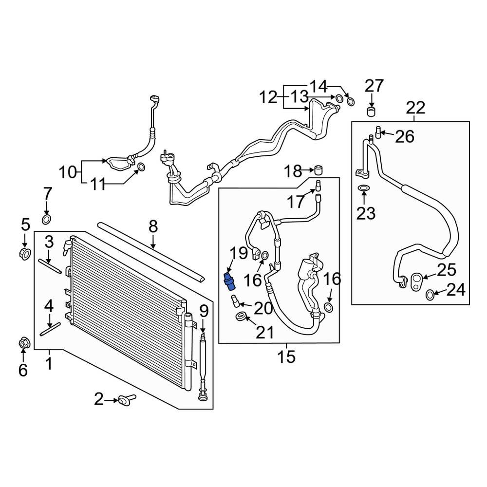 Lincoln OE HG1Z19D594A - HVAC Pressure Switch