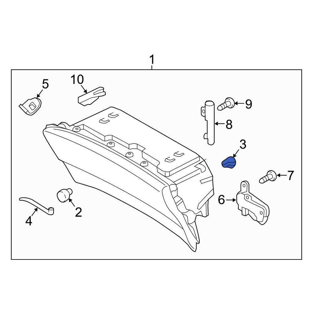 Lincoln OE W717977S300 - Center Liftgate Trim Panel Clip