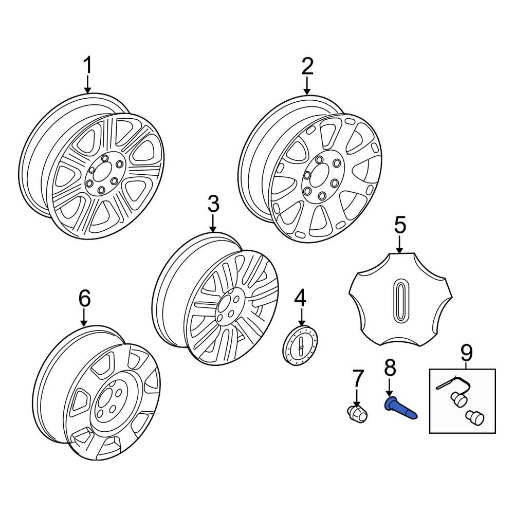Lincoln OE F42Z1700A - Tire Valve Stem