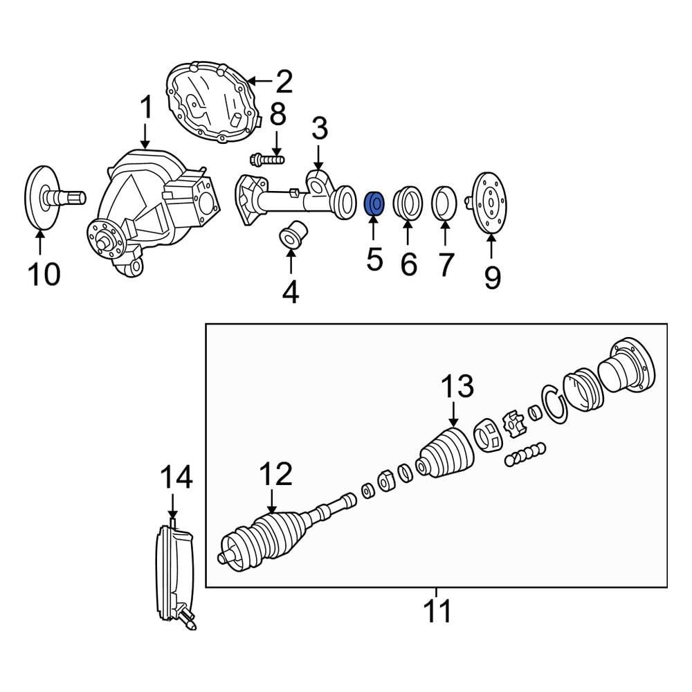 Lincoln OE F65Z4B413A1A - Front Drive Axle Shaft Bearing