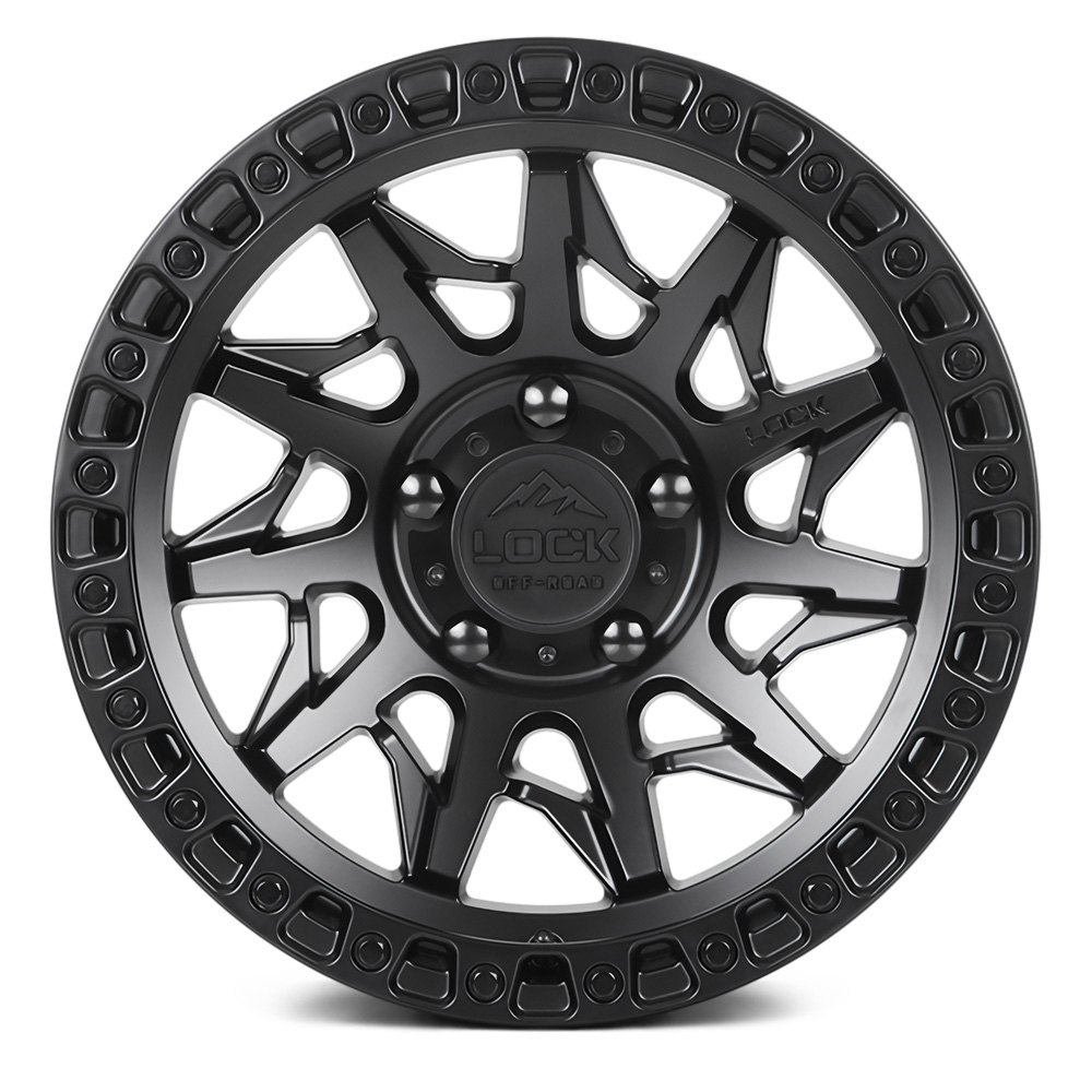 LOCK OFF-ROAD® LUNATIC Wheels - Matte Black Rims