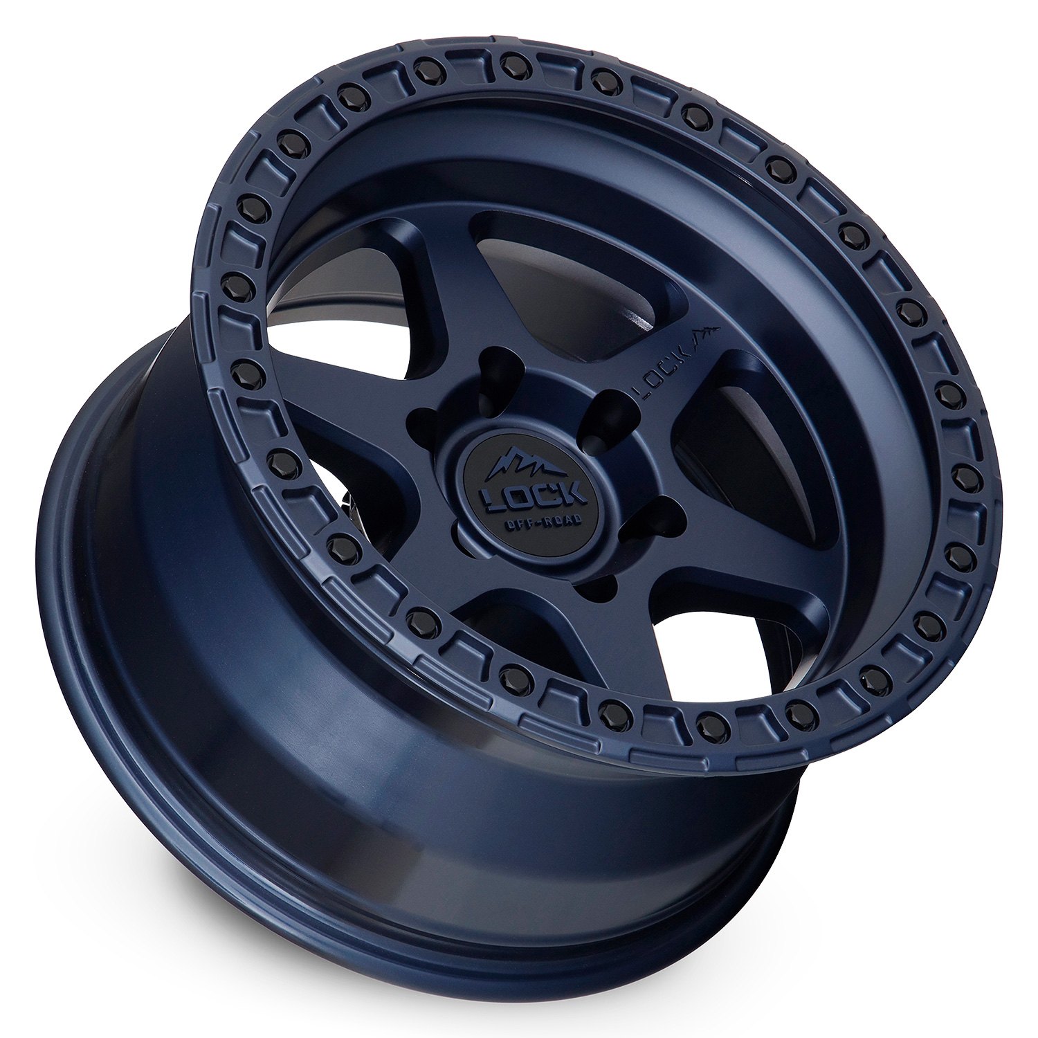 LOCK OFF-ROAD® OLYMPUS Wheels - Matte Blue Rims - OLYMPUS-7963BLUE