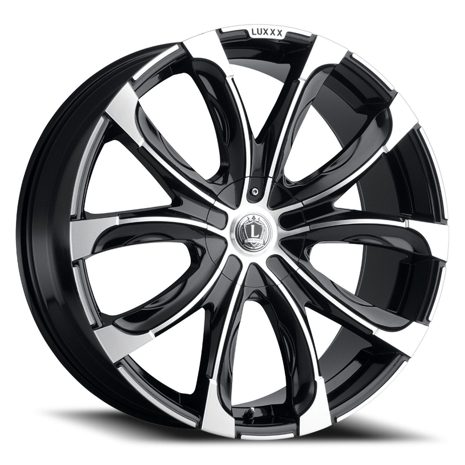 LUXXX ALLOYS® LUX 24V Wheels - Gloss Black with Machined Face Rims