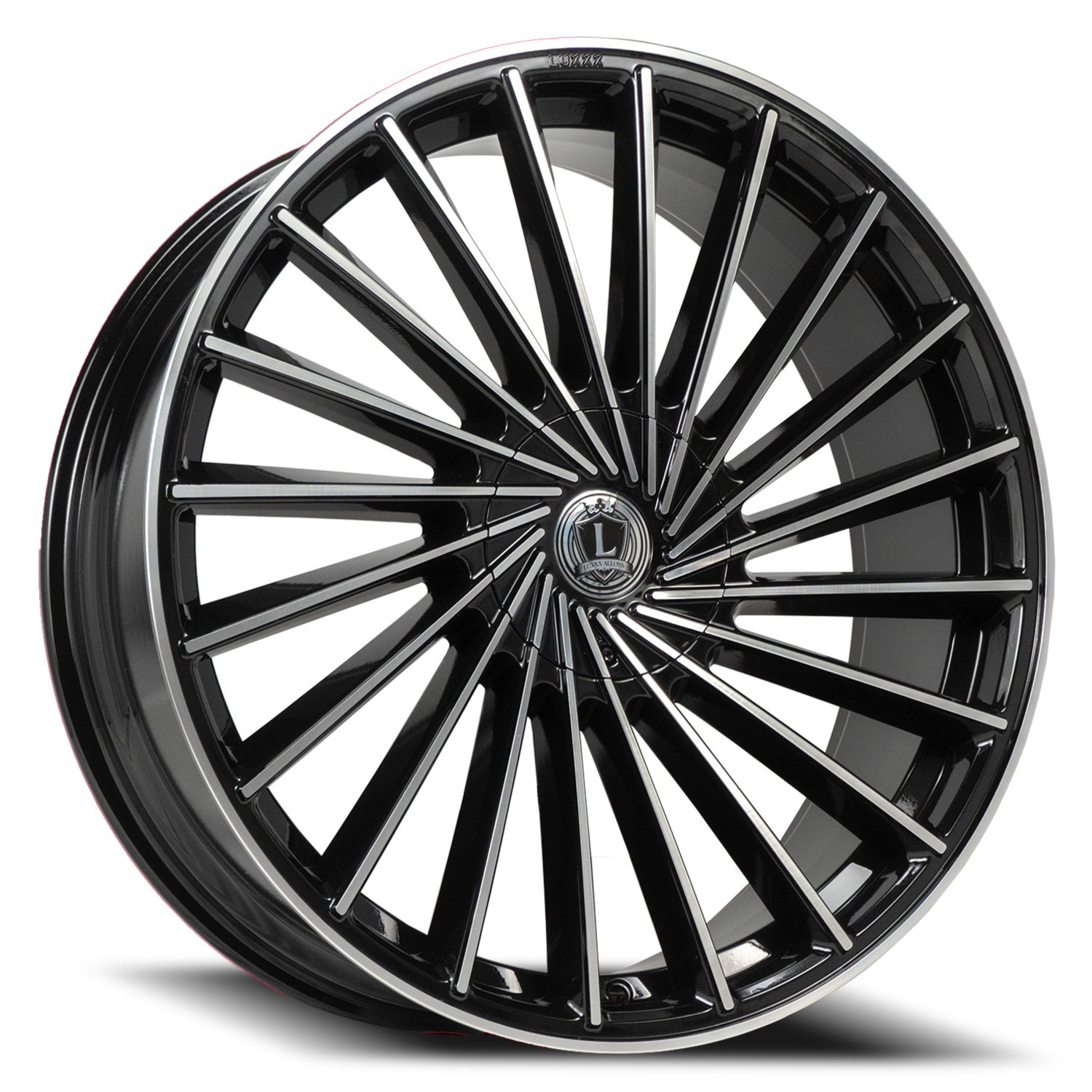 LUXXX ALLOYS® LUX 36 Wheels - Gloss Black with Machined Face Rims