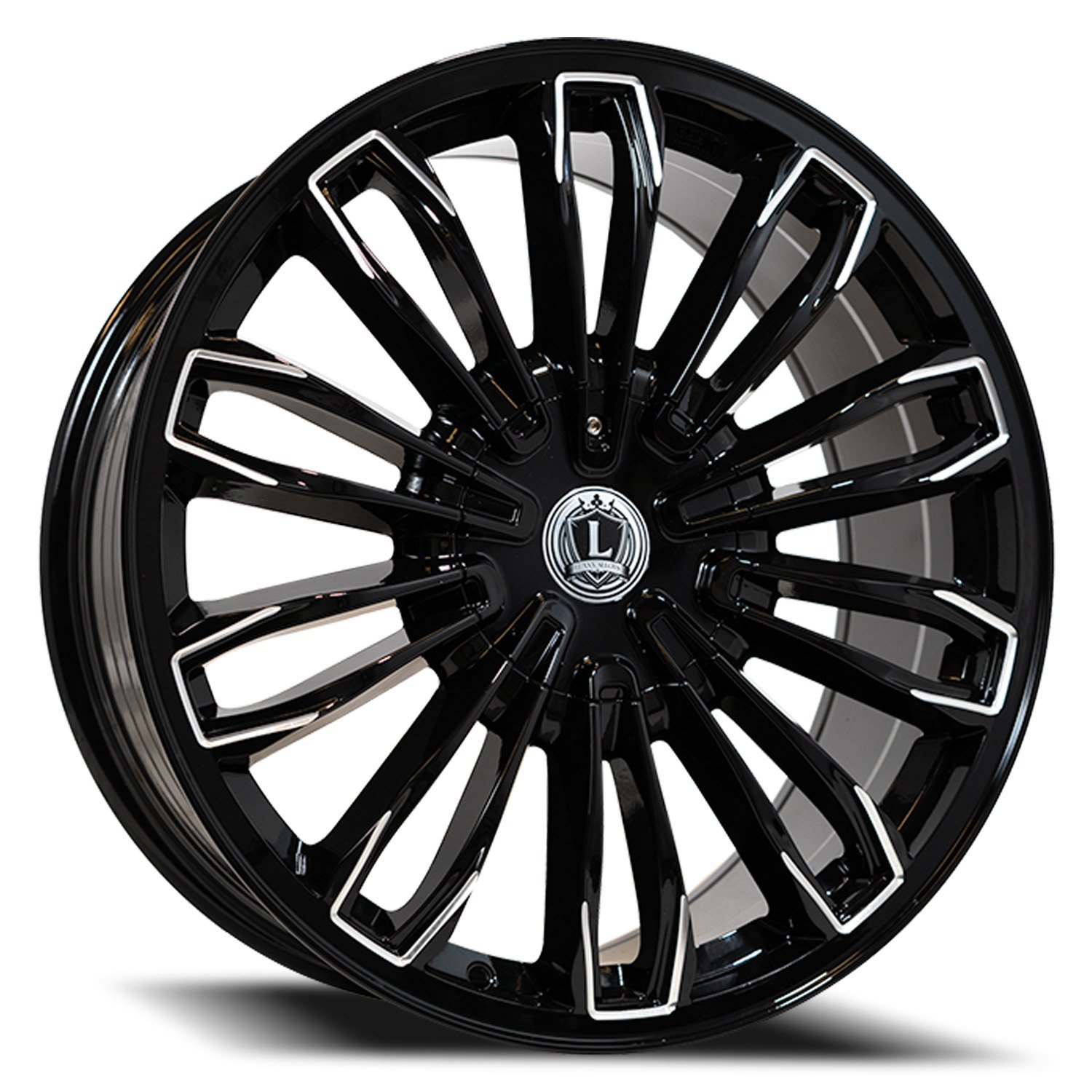 LUXXX ALLOYS® LUX 42 Wheels - Gloss Black with Milled Accents Rims