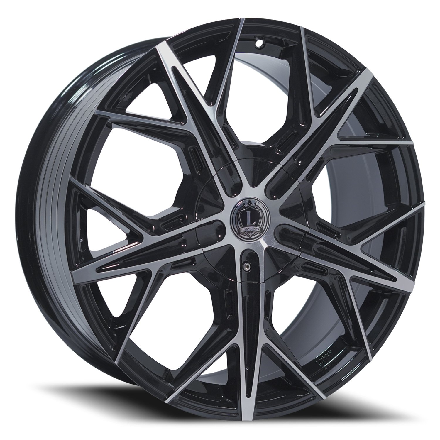 LUXXX ALLOYS® LUX 44 Wheels - Gloss Black with Machined Face Rims
