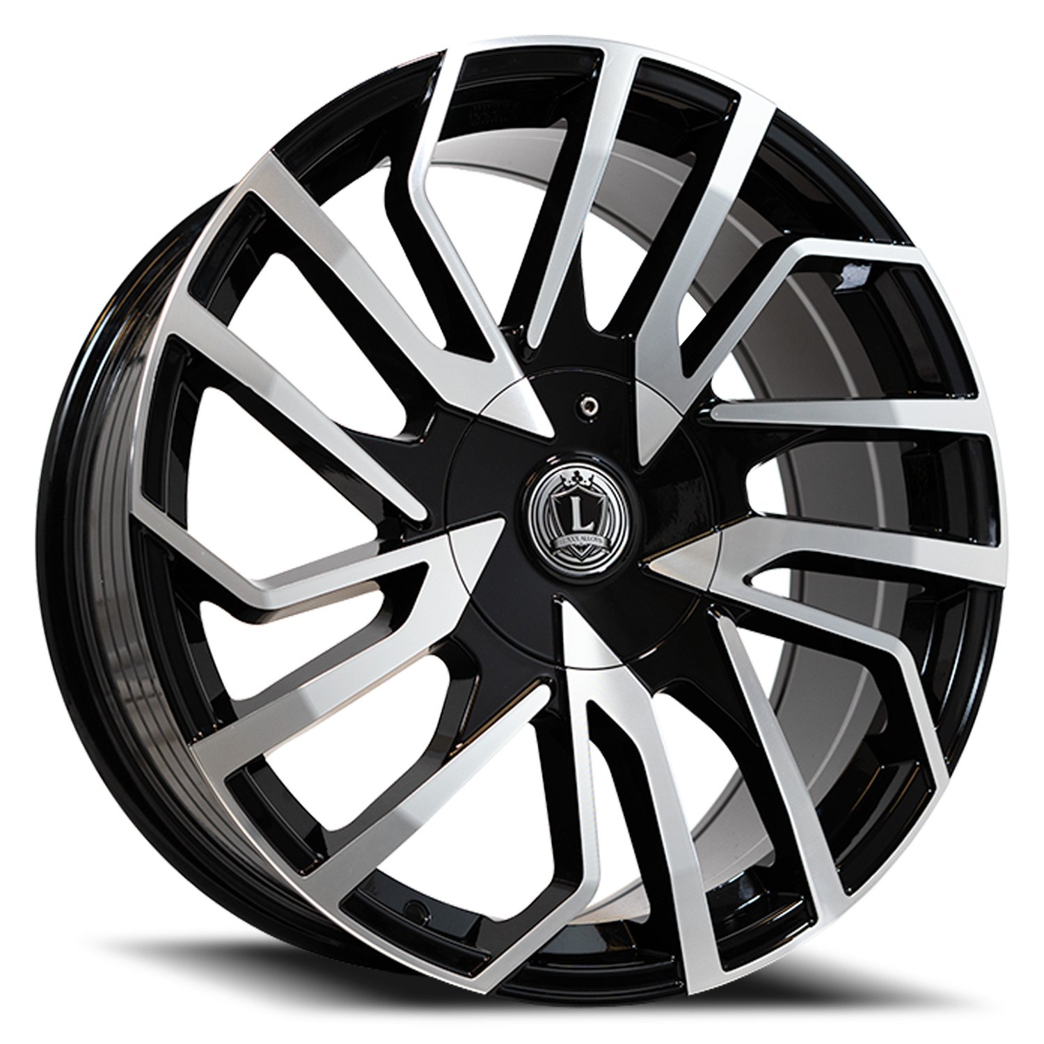 LUXXX ALLOYS® LUX 47 Wheels - Gloss Black with Machined Face Rims ...