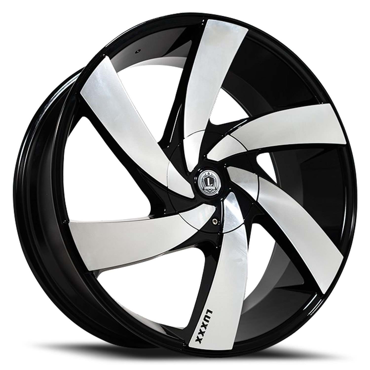 LUXXX ALLOYS® LUX 48 Wheels - Gloss Black with Machined Face Rims