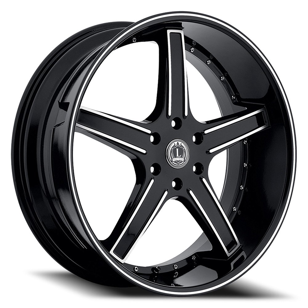 LUXXX ALLOYS® LUX 6 Wheels - Gloss Black with Machined Face Rims