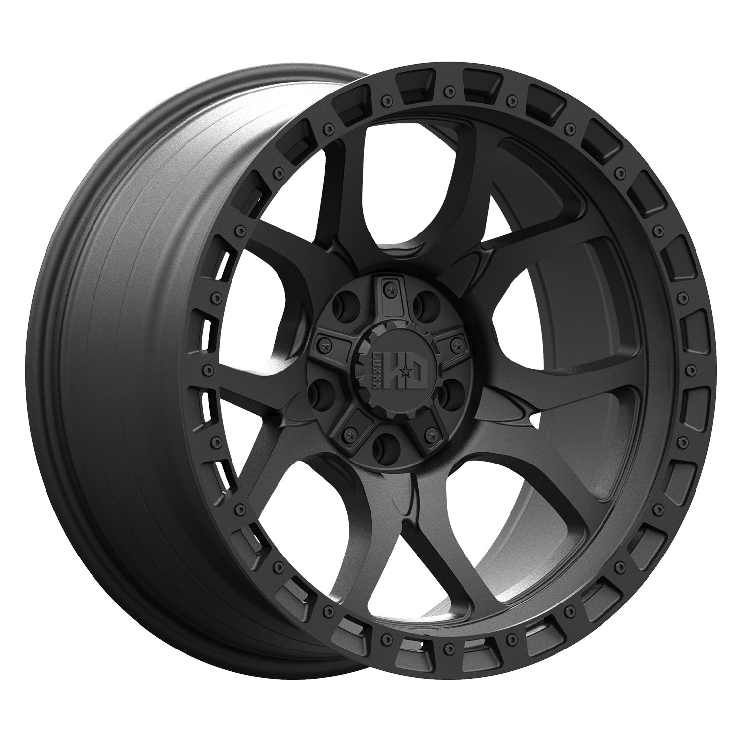 LUXXX HD® LHD-40 Wheels - Satin Black Rims - LHD40201051271397-19D-B-127