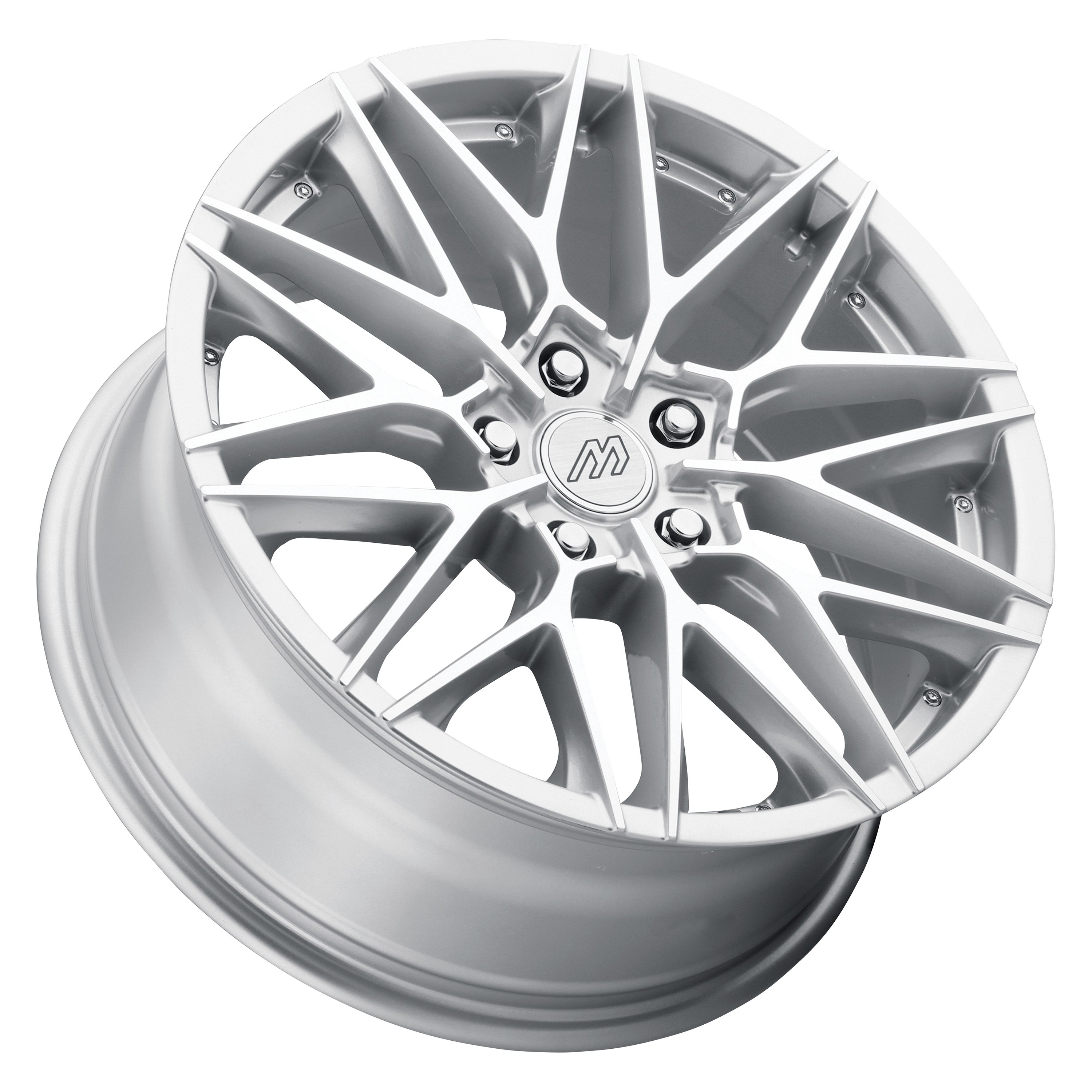 MACH PERFORMANCE® MP40 Wheels - Arctic Silver with Machined Face Rims ...