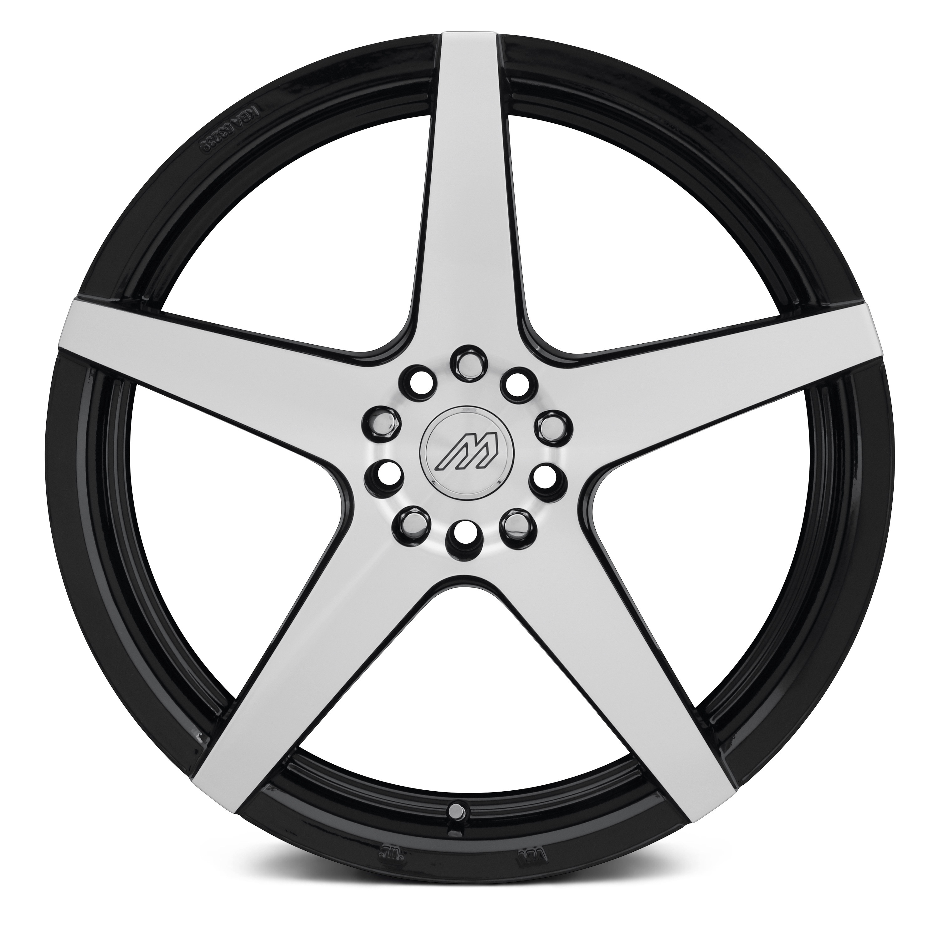 MACH PERFORMANCE® MP52 Wheels - Gloss Black with Machined Face Rims