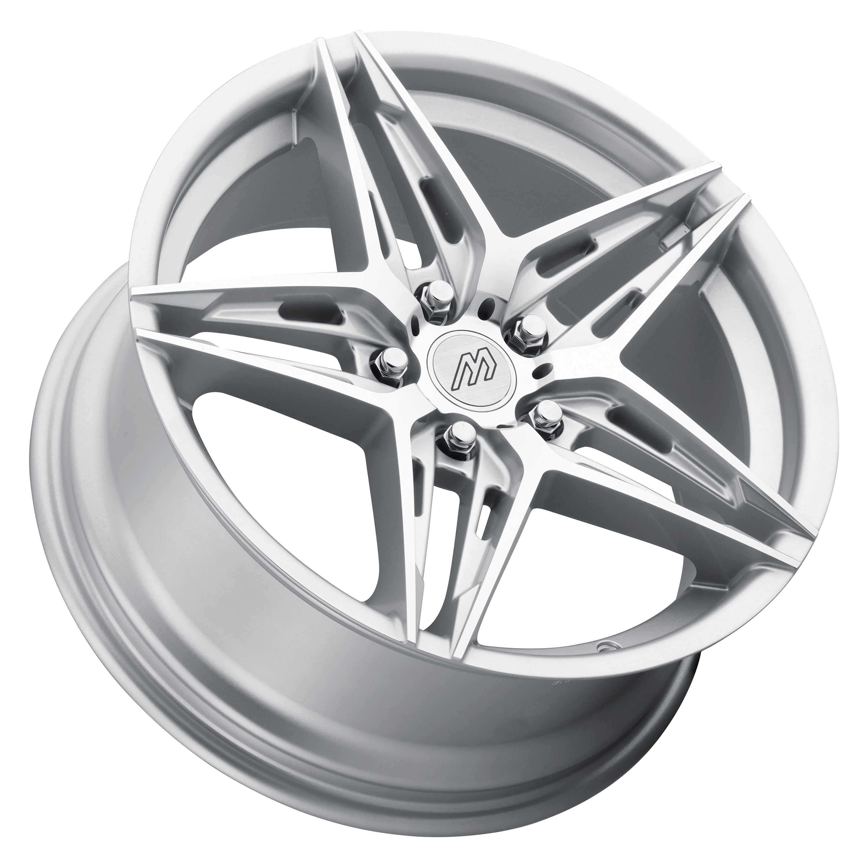 MACH PERFORMANCE® MP56 Wheels - Arctic Silver with Machined Face Rims