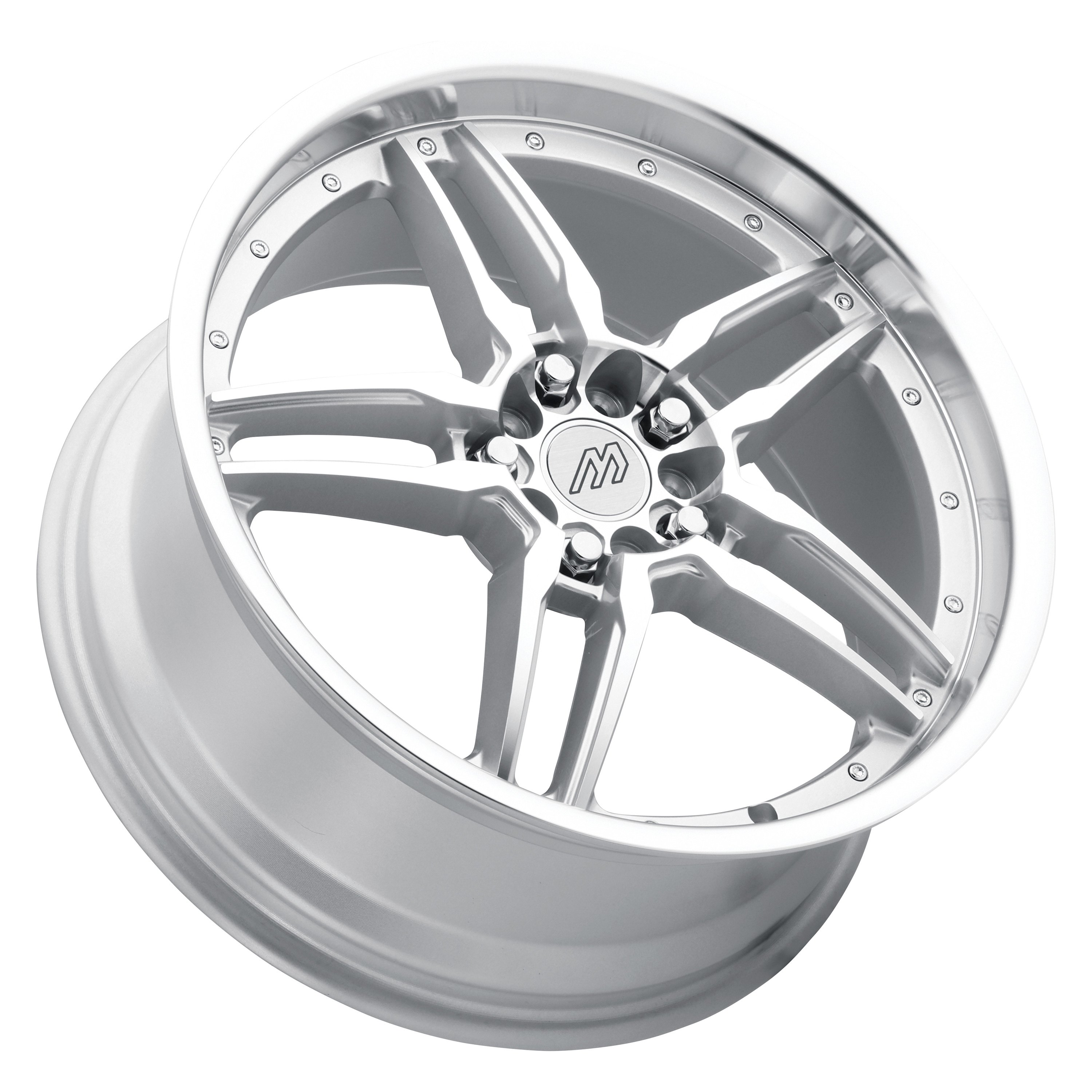 MACH PERFORMANCE® MP57 Wheels - Arctic Silver with Machined Face and ...