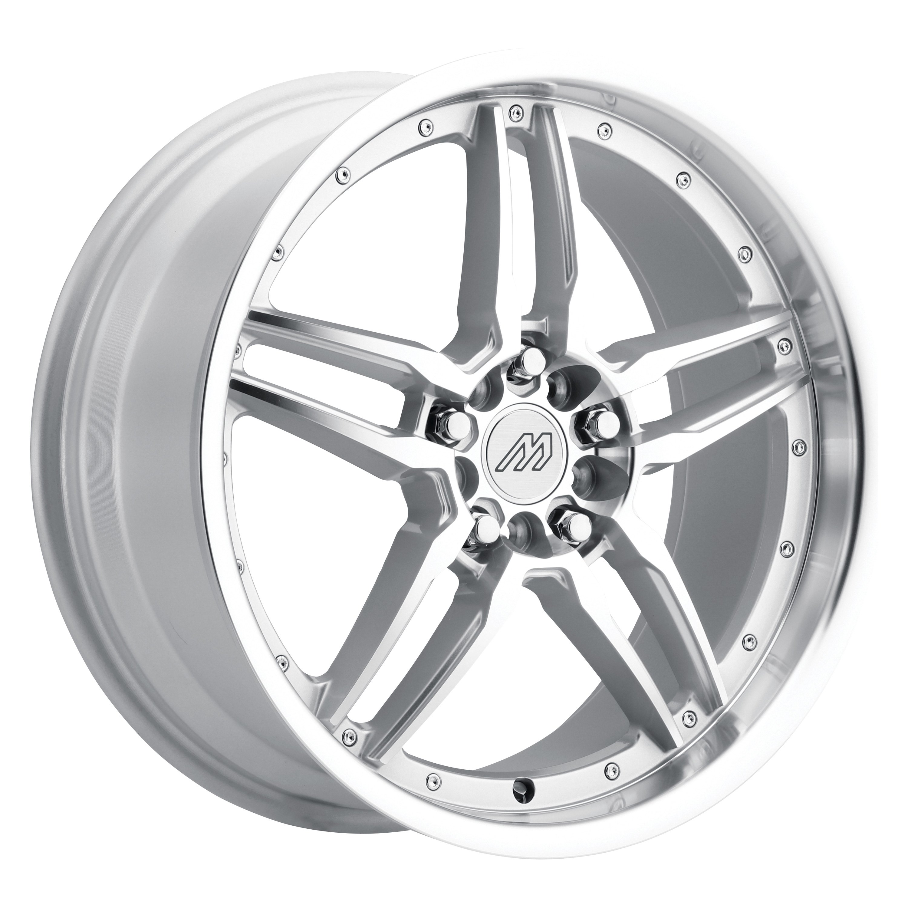 MACH PERFORMANCE® MP57 Wheels - Arctic Silver with Machined Face and ...
