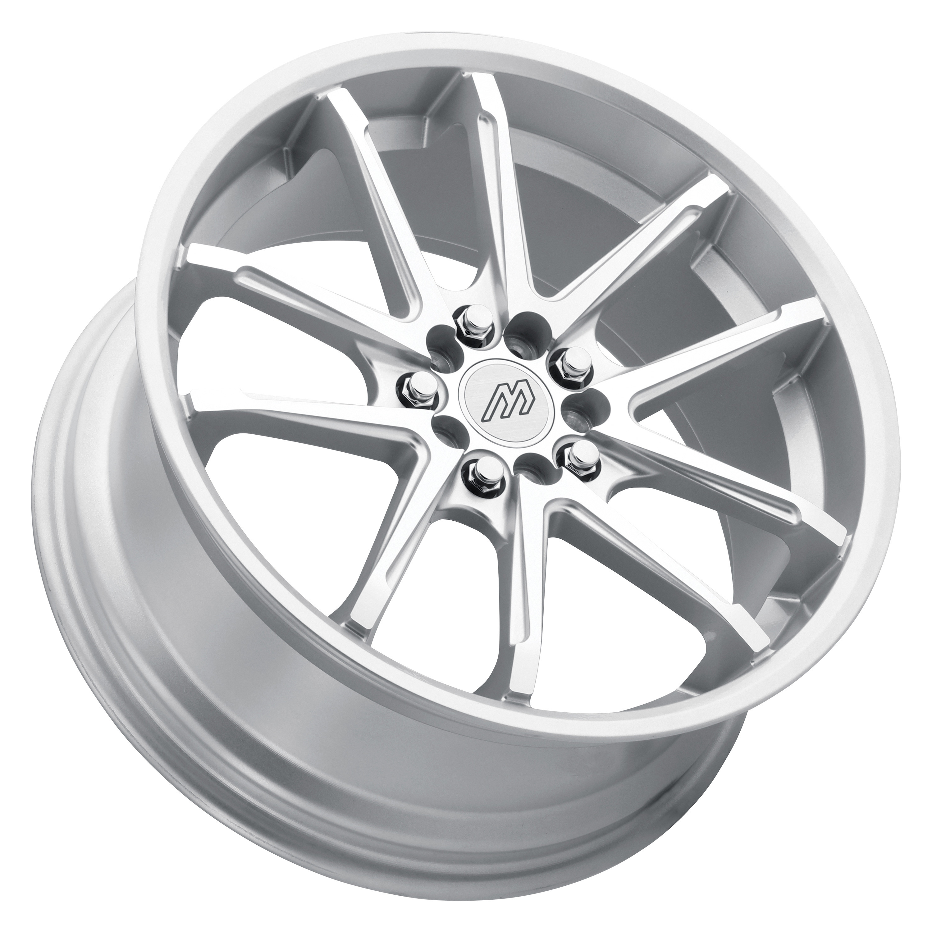 MACH PERFORMANCE® MP58 Wheels - Arctic Silver with Machined Face Rims