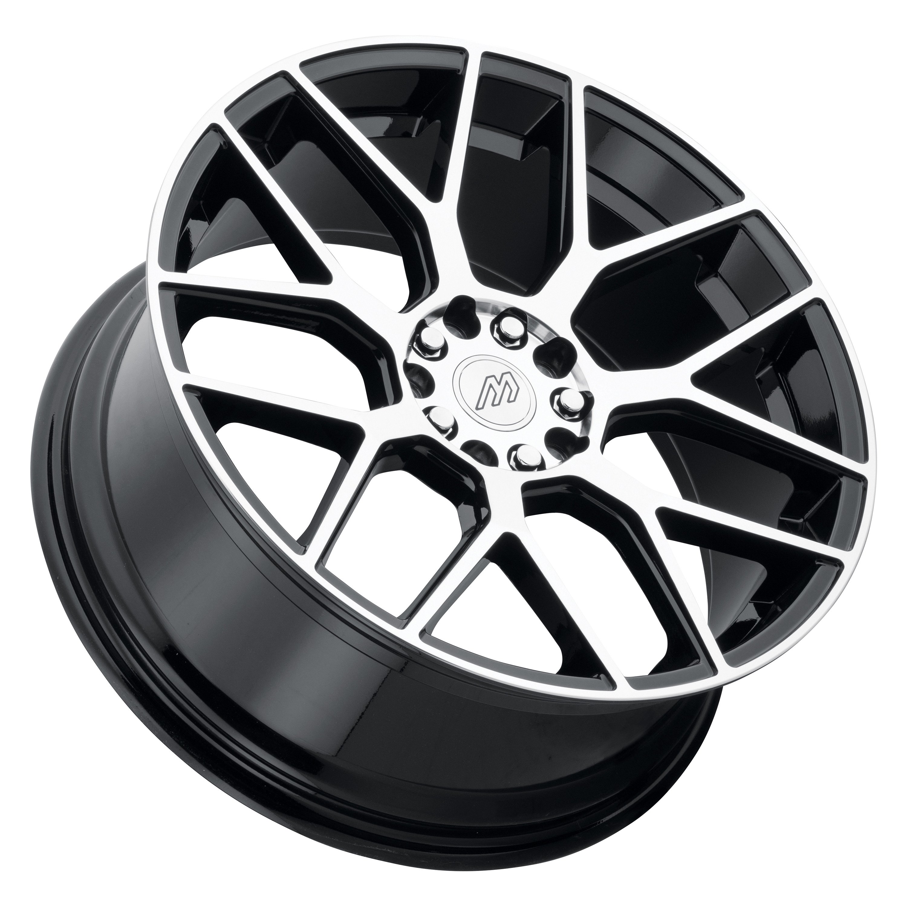 MACH PERFORMANCE® MP74 Wheels - Gloss Black with Machined Face Rims