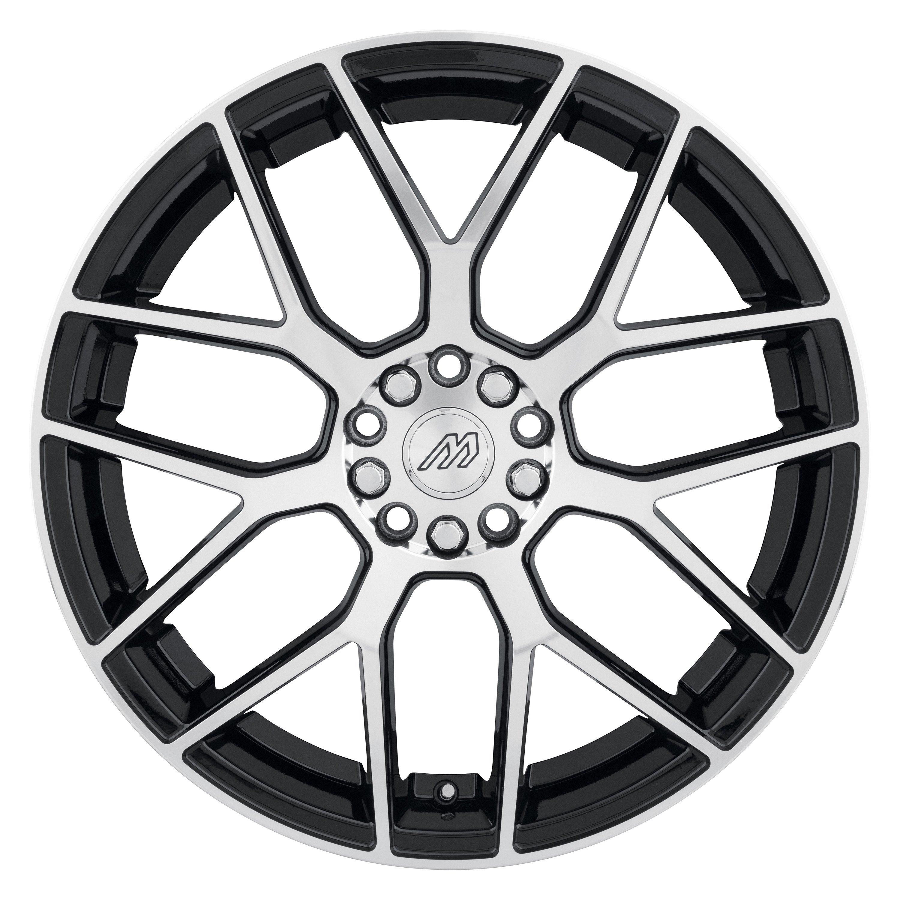 MACH PERFORMANCE® MP74 Wheels - Gloss Black with Machined Face Rims