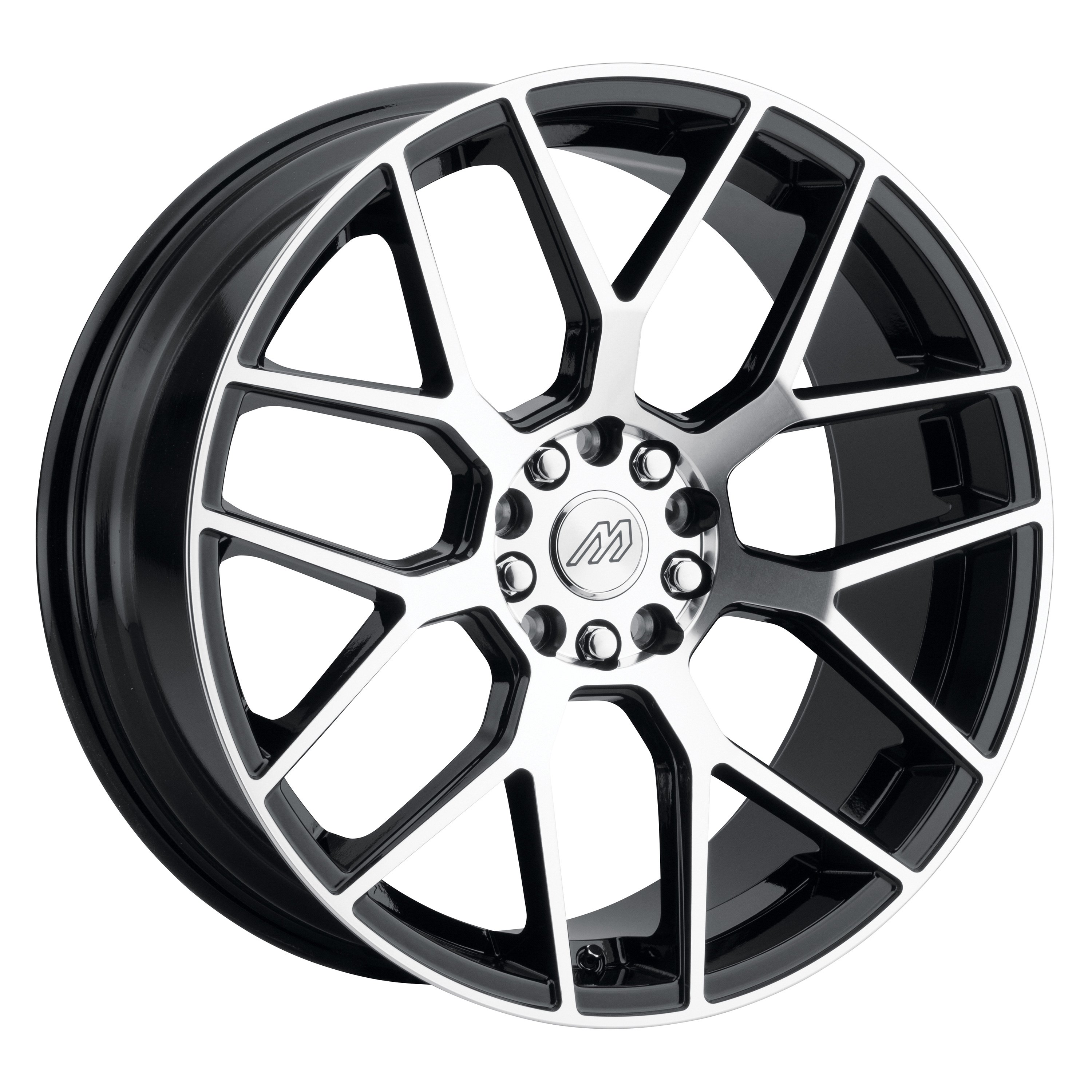 MACH PERFORMANCE® MP74 Wheels - Gloss Black with Machined Face Rims
