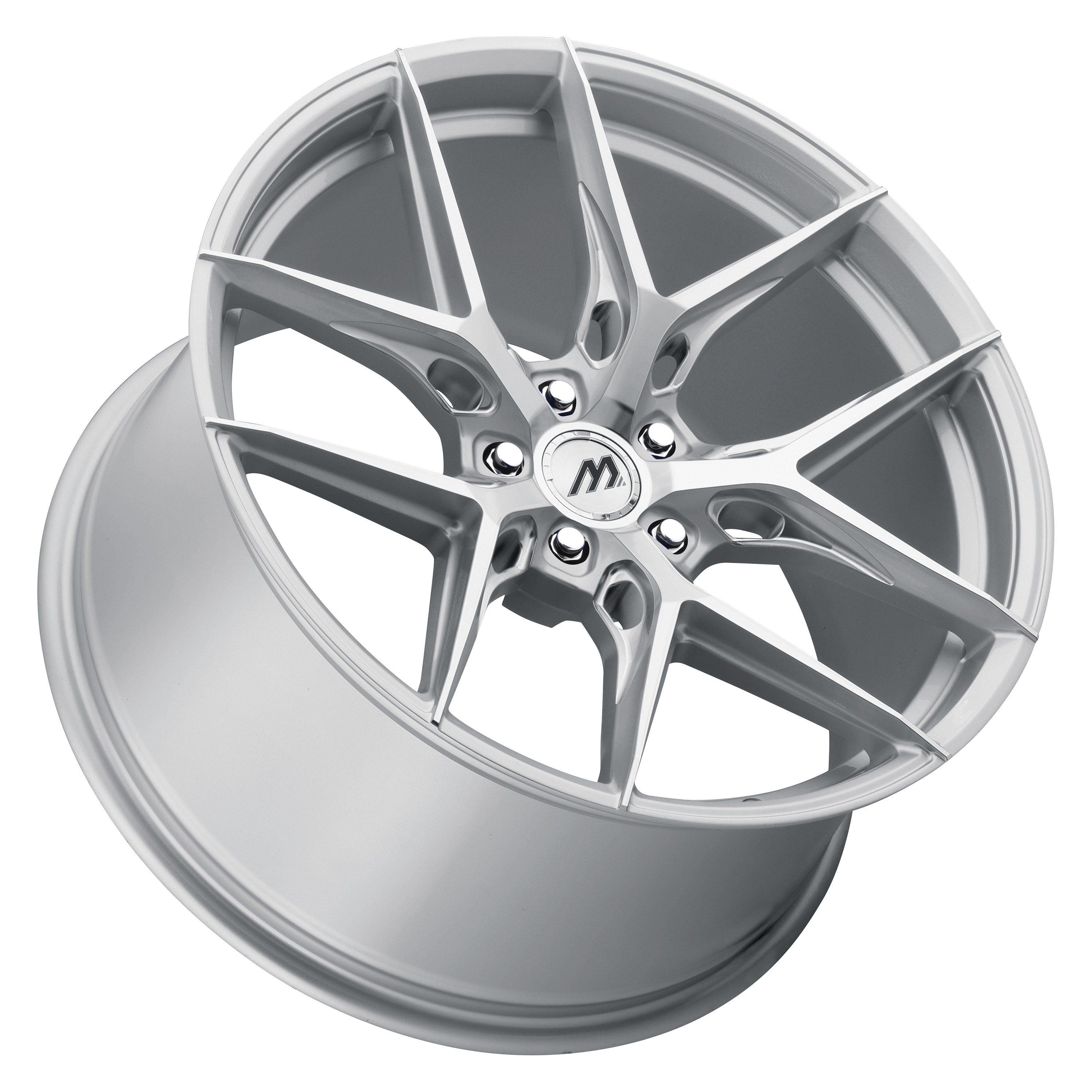 MACH FORGED® MF12 Wheels - Arctic Silver with Machined Face Rims