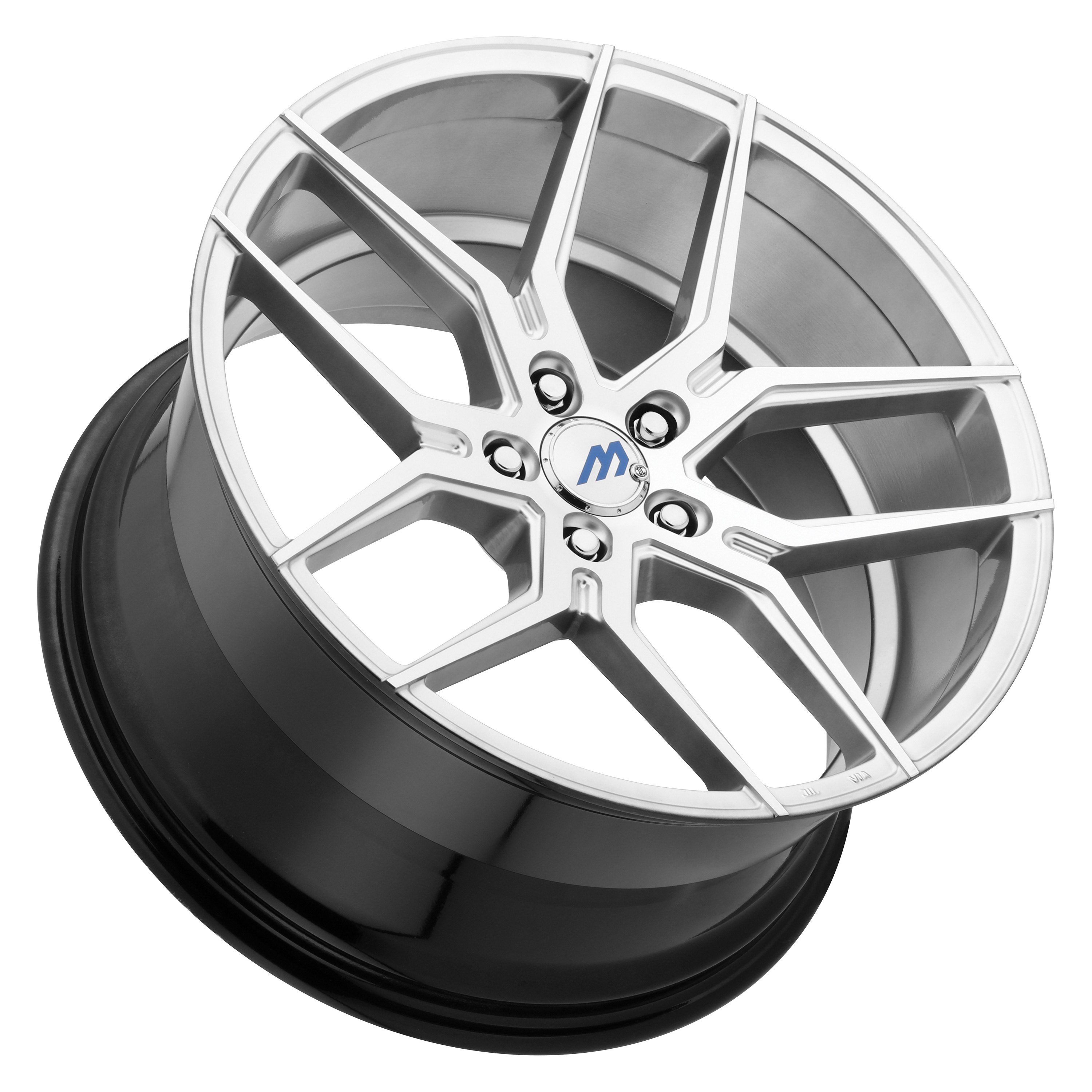 MACH FORGED® MF5 Wheels - Arctic Silver with Machined Face and Undercut ...