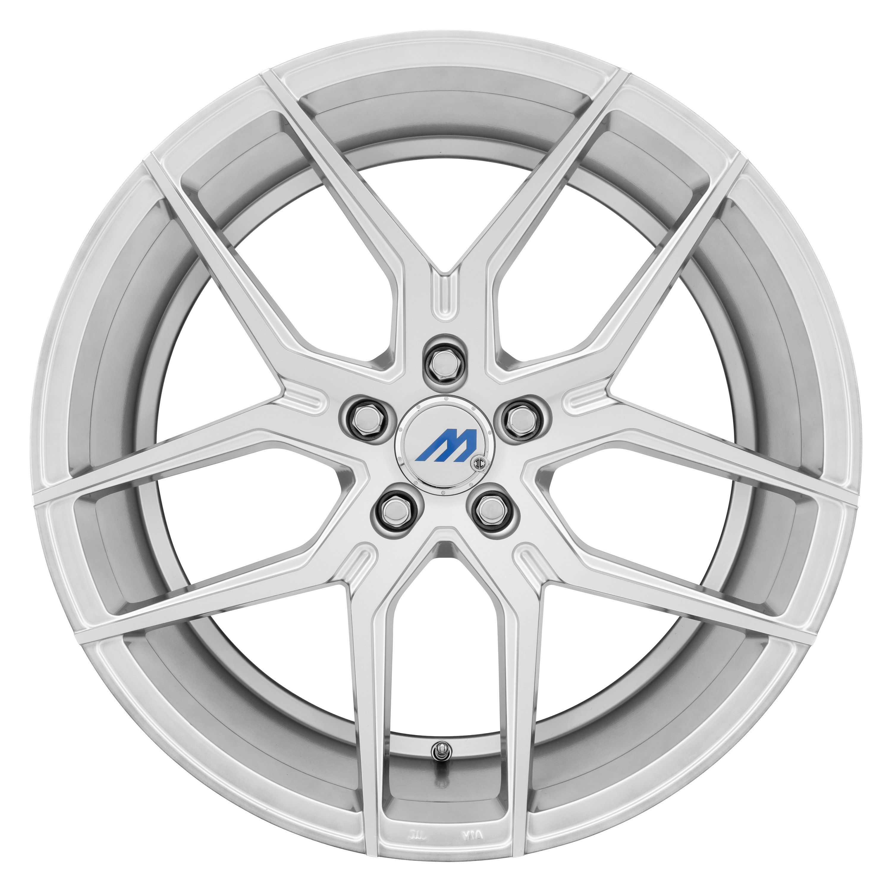 MACH® ME4 Wheels - Arctic Silver with Machined Face and Undercut Rims