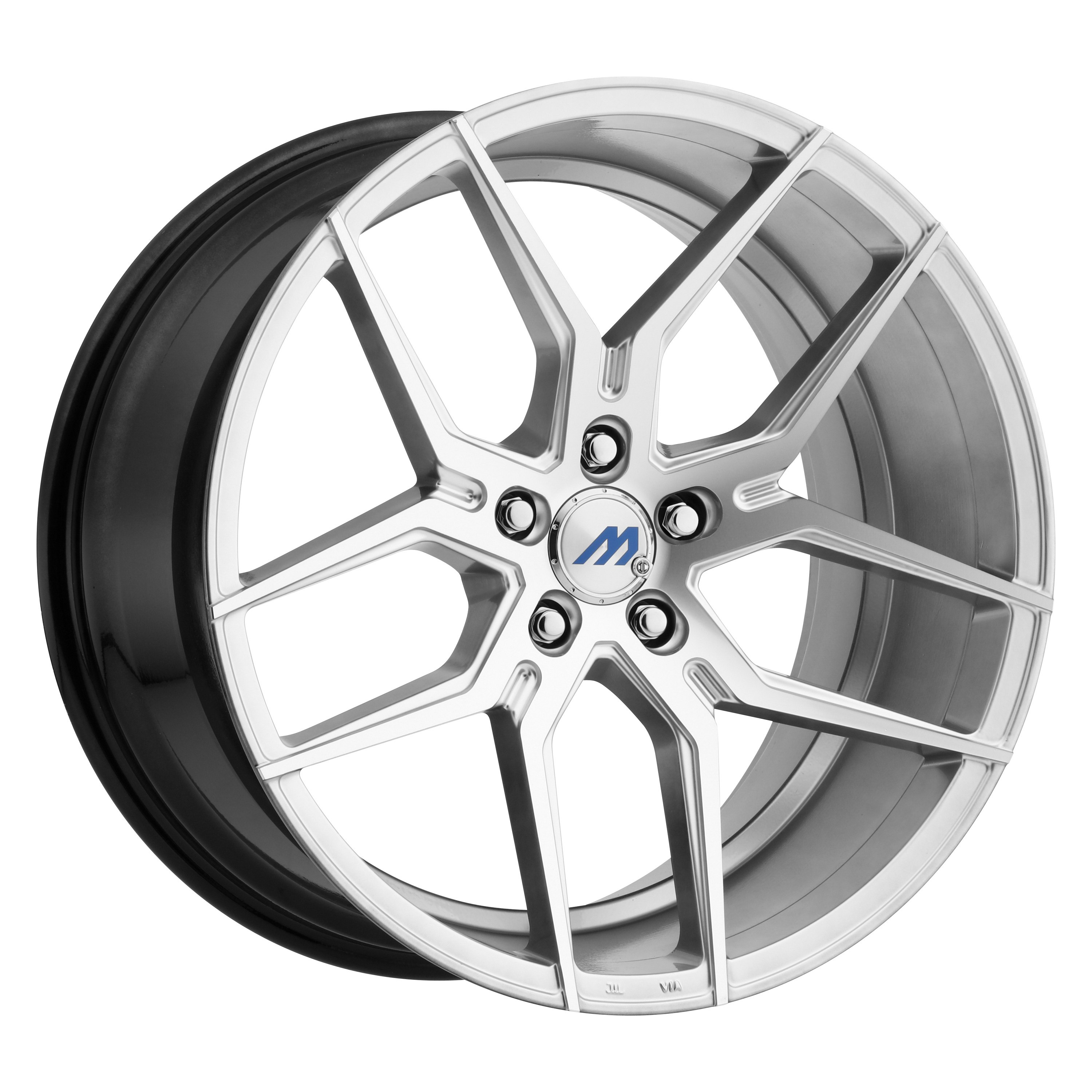 MACH® ME4 Wheels - Arctic Silver with Machined Face and Undercut Rims