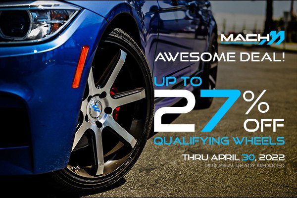 MACH® ME4 Wheels - Hyper Silver with Machined Face and Undercut Rims