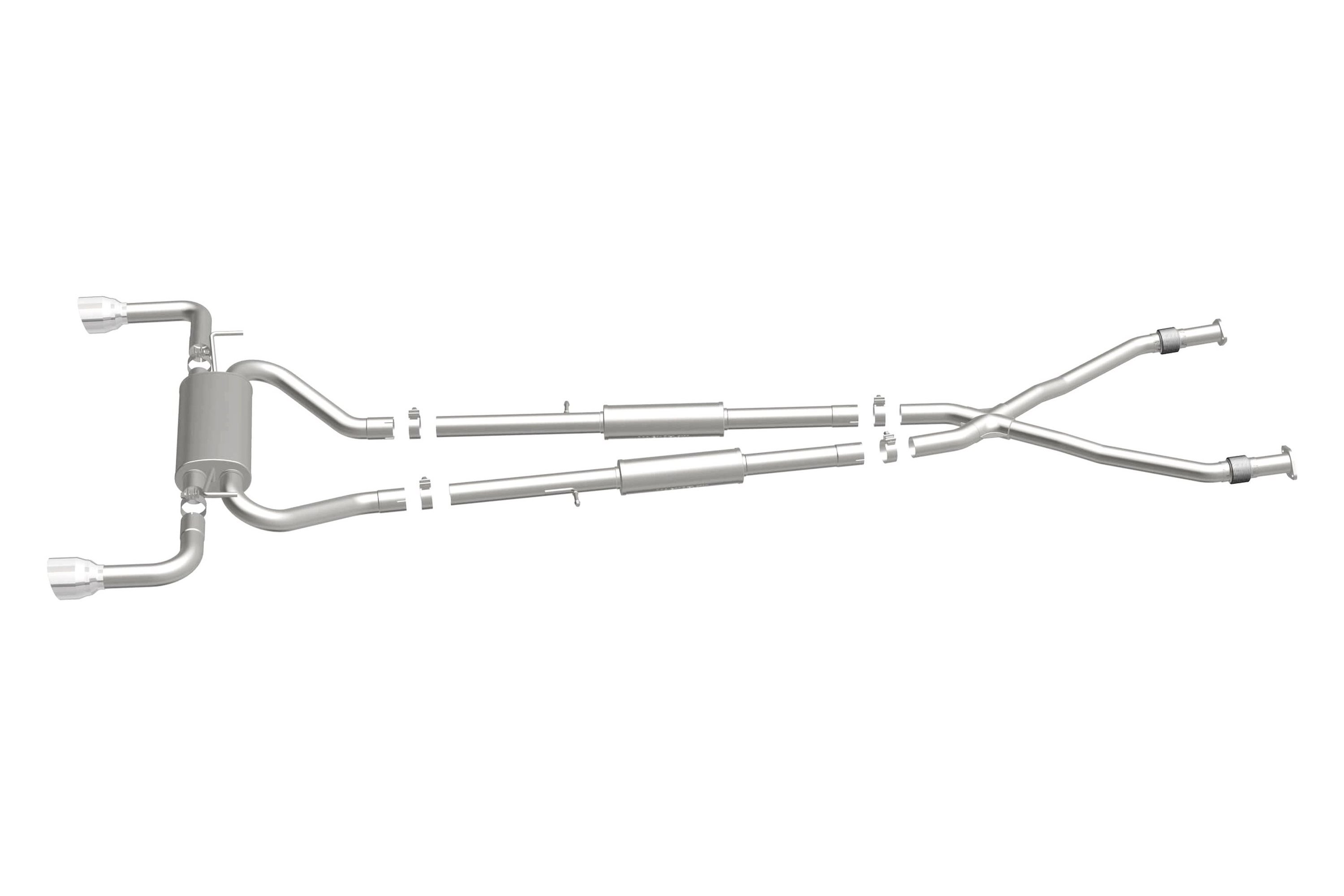 MagnaFlow® 15310 - Street Series™ Stainless Steel Cat-Back Exhaust ...