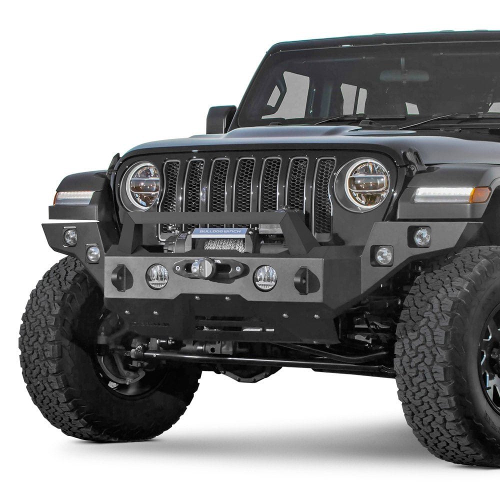Magnum RT® - Full Width Front Winch HD Bumper with RT-Series Light Bar